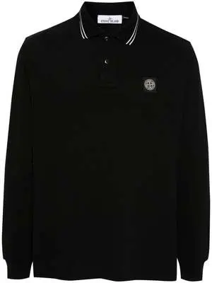 Stone Island Long-sleeved Polo Shirt