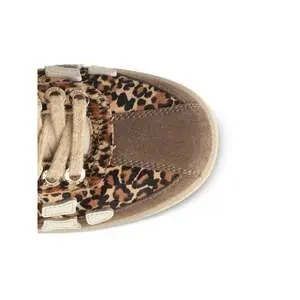 Amiri Leopard Print Bone Detail Low Top Sneakers - Brown