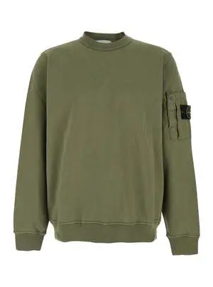 Stone Island STONE ISLAND Sweatshirt With Logo Patch Multicolor