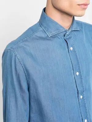 Brunello Cucinelli Denim Cotton Shirt - Multicolor