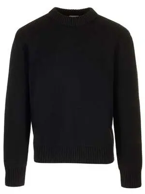 Bottega Veneta Wool Crew Neck Sweater - Black