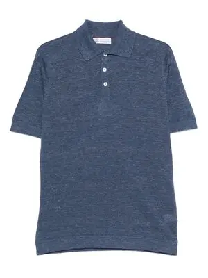 Brunello Cucinelli Linen And Cotton Blend Polo Shirt