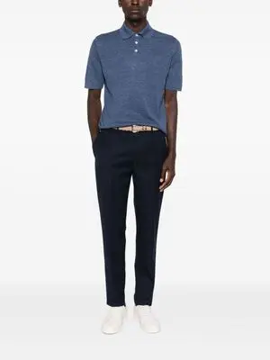 Brunello Cucinelli Linen And Cotton Blend Polo Shirt