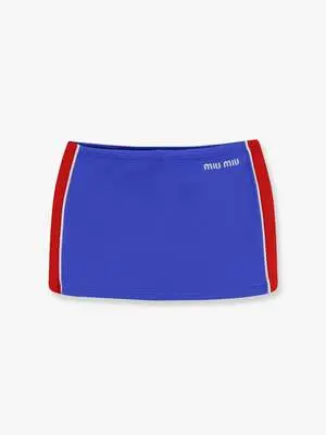 Miu Miu Recycled Material Mini Skirt - Multicolor