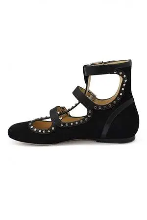JIMMY CHOO Hartley Studded Ballet Flats