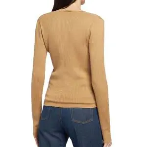 Max Mara Urlo V-neck Cashmere-silk Blend Sweater - Brown