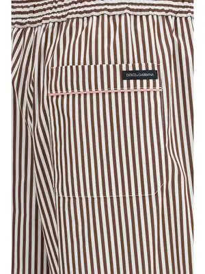 Dolce & Gabbana Striped Poplin Pants