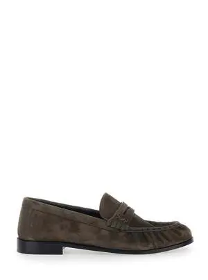Saint Laurent Le Loafer" Suede Loafers - Brown