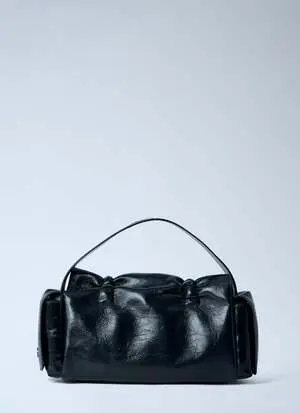Acne Studios Multi-pocket Shoulder Bag With Drawstring Detail - Black
