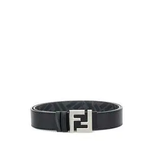 Fendi Logo Buckle Belt - Black