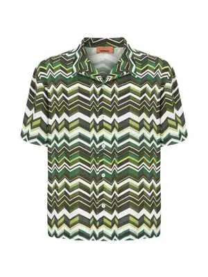 Missoni Camp Collar Shirts For Men
