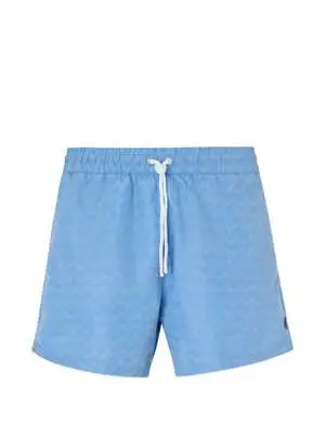 Missoni Drawstring Swim Shorts With Zigzag Pattern - Blue
