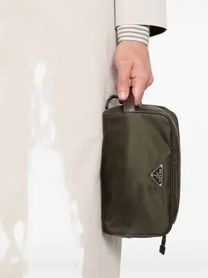 Prada Re-nylon And Leather Pouch - Multicolor