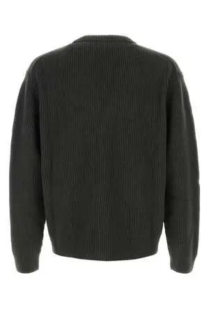 Gucci Ribbed Virgin Wool And Cashmere Blend Cardigan - Gray