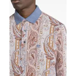 Etro Neutrals Polo Shirts - Cream