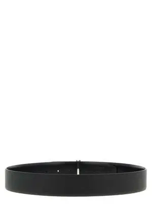 TOM FORD Reversible Belt With Logo Buckle - Black