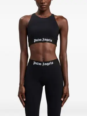 Palm Angels Black Logo Bandeau Top - Multicolor
