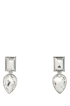 Alexander McQueen Metal Cocktail Earrings - Silver