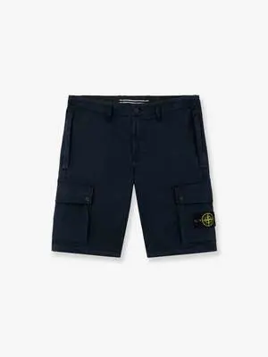 Stone Island Organic Cotton Cargo Shorts - Multicolor