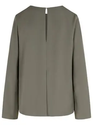 P.a.r.o.s.h Fluid Blouse With Back Slit - Gray