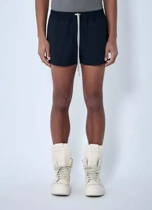 Rick Owens Elasticated Waistband Drawstring Shorts - Black