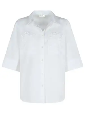 P.a.r.o.s.h Cotton Shirt With Embellished Pockets
