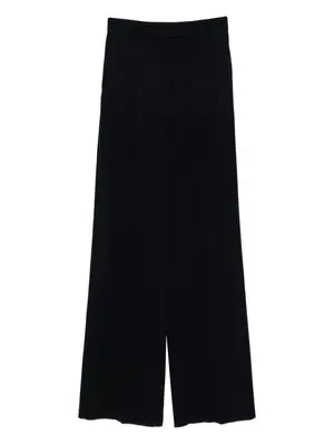 Max Mara Wide Leg Wool Trousers - Multicolor