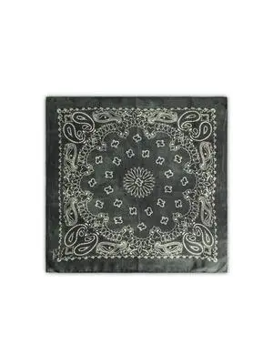 GOLDEN GOOSE Silk Paisley Scarf - Green