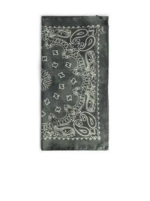 GOLDEN GOOSE Silk Paisley Scarf