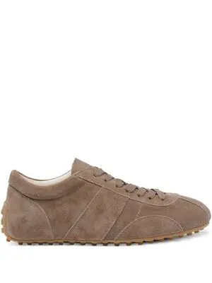 TOD'S TOD'S Suede Leather Lace-Up Sneakers With Gommini Detail Multicolor
