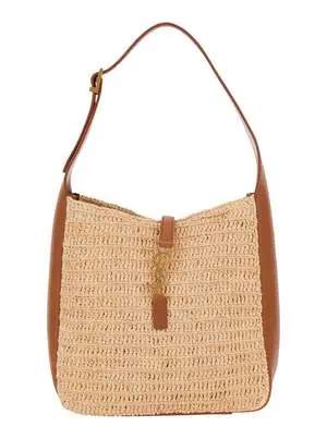 Saint Laurent Le 5 À 7 Raffia Shoulder Bag - Multicolor