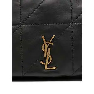Saint Laurent Quilted Lamb Leather Satchel Bag With Chain Strap