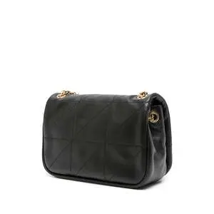 Saint Laurent Quilted Lamb Leather Satchel Bag With Chain Strap