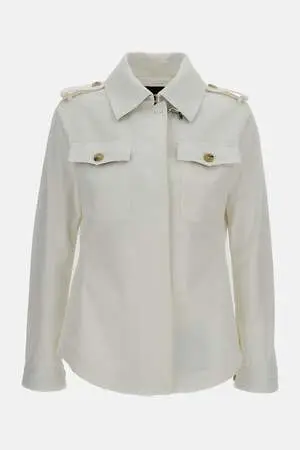 FAY Shirt Jacket In Stretch Cotton Drill - Multicolor