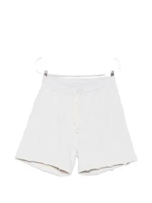 GOLDEN GOOSE Cotton Shorts With Logo Detail - Multicolor