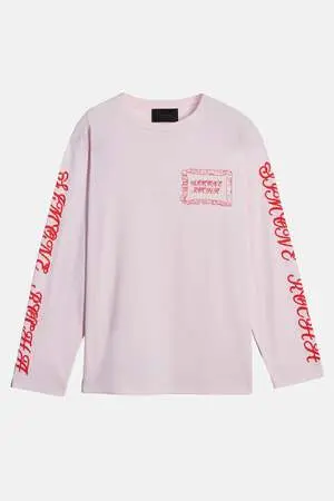 Simone Rocha Long Sleeve T-shirt With Embroidered Details - Multicolor