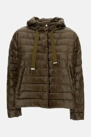 Herno Ultralight Nylon Quilted Down Jacket With Drawstring Hood - Multicolor