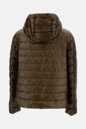 Herno Ultralight Nylon Quilted Down Jacket With Drawstring Hood - Multicolor