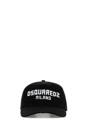Dsquared2 Cotton Baseball Cap - Black