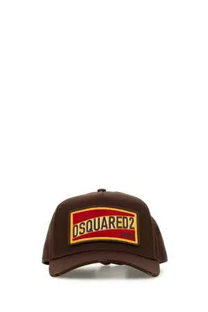 Dsquared2 Cotton Baseball Cap - Brown