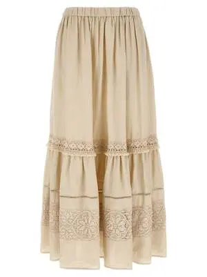 Max Mara Ruffle Skirts