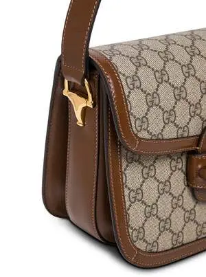 Gucci Horsebit Shoulder Bag With Leather Details - Multicolor