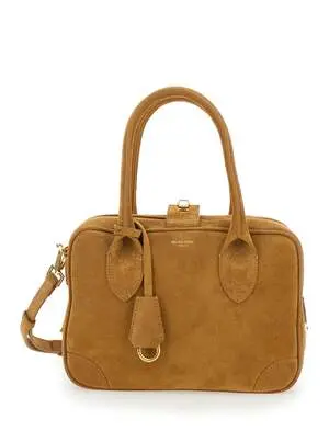 GOLDEN GOOSE Vita' Leather Handbag With Antique Brass Details - Multicolor