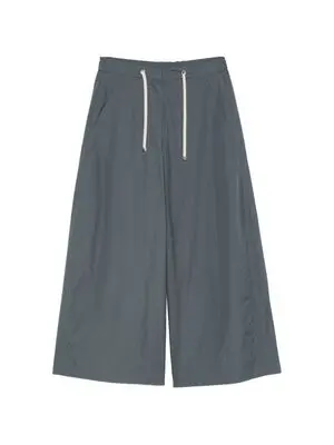 Max Mara Wide Leg Cotton Trousers - Multicolor
