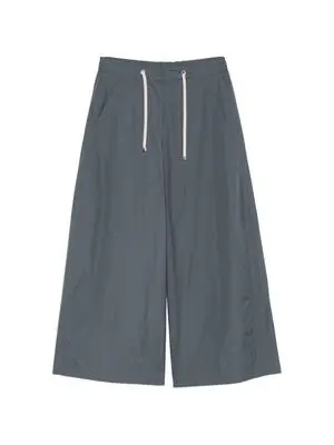 Max Mara Wide Leg Cotton Trousers - Multicolor