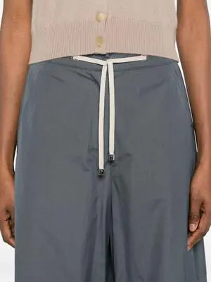 Max Mara Wide Leg Cotton Trousers - Multicolor