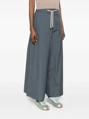 Max Mara Wide Leg Cotton Trousers - Multicolor