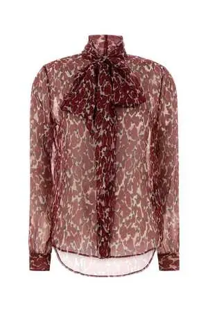 Saint Laurent Printed Silk Shirt - Multicolor