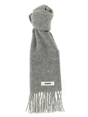 Jacquemus L'echarpe Carro' Scarf - Gray