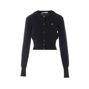 VIVIENNE WESTWOOD Bea Cropped Cardigan - Black